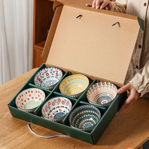 6 Pcs Premium Ceramic Bowl Set – Haul Junction