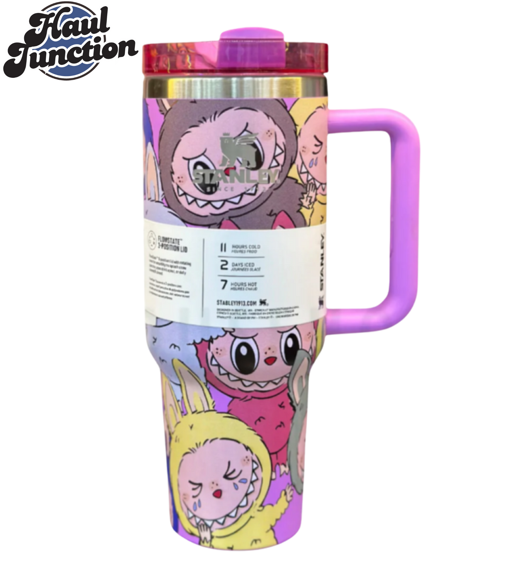 THE STANLEY X LABUBU LIMITED EDITION 40OZ QUENCHER H2.0 TUMBLER - VIBR